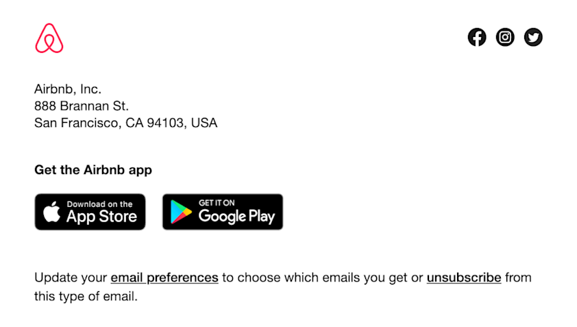 Email Footer Best Practices and Examples | Mailchimp
