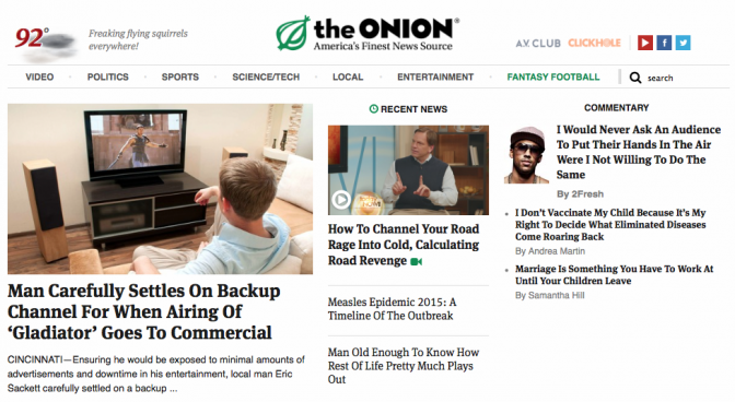 How The Onion Turns Funny Headlines into Great Emails | Mailchimp