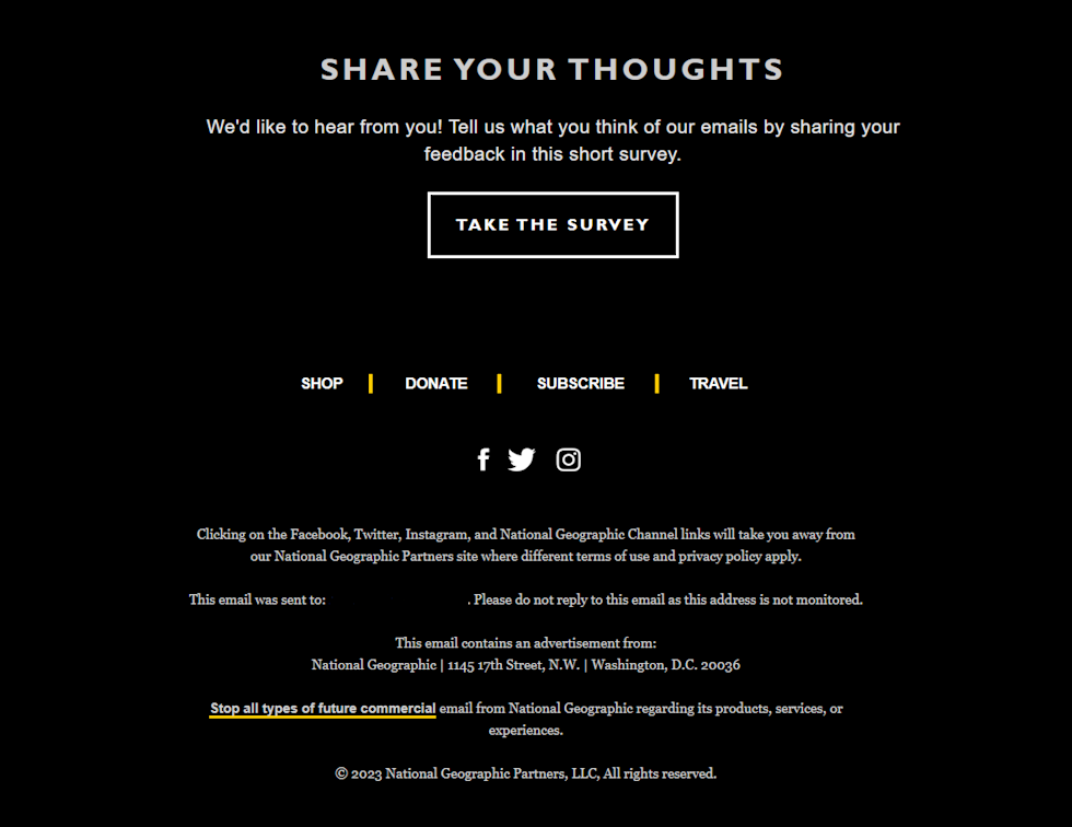 Email Footer Best Practices and Examples | Mailchimp