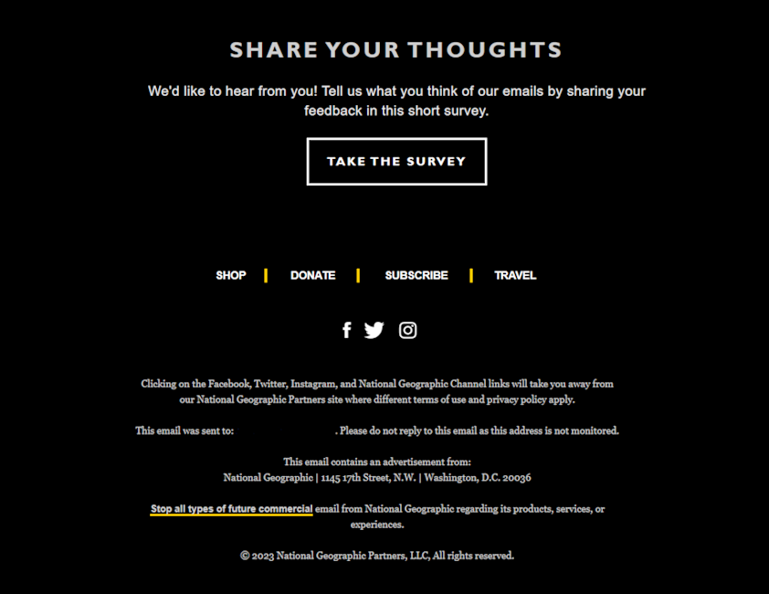 Email Footer Best Practices and Examples | Mailchimp