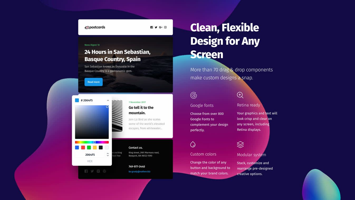 Postcards — No Code Email Template Builder | Mailchimp
